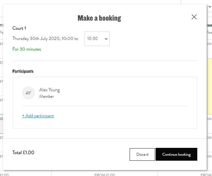 How to Make a Booking or Reservation on the Booking Website – ClubSpark