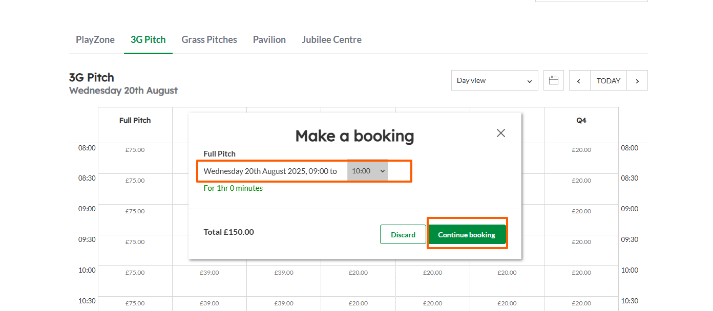 Booking Reporting for Football Foundation – ClubSpark